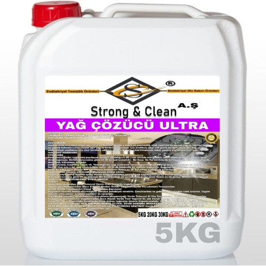 Strong & Clean Yağ ve Kir Çözücü Ultra 5Kg Fiyatı