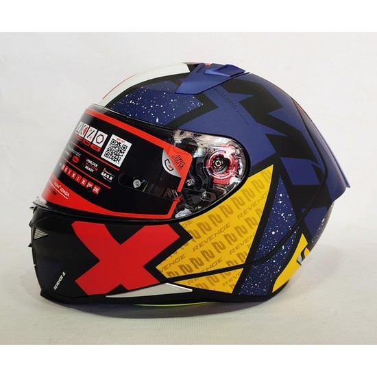 Mt Kask Mt Revenge 2 Lıght B7 Mat Mavi - Şeffaf Vizörlü Fiyatı