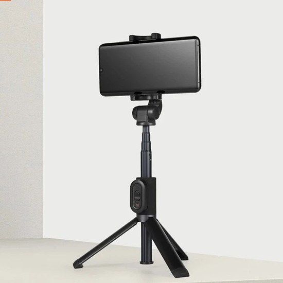 OUMO Selfie Çubuğu Bluetooth Uzaktan Kumandalı - Siyah (Yurt Fiyatı