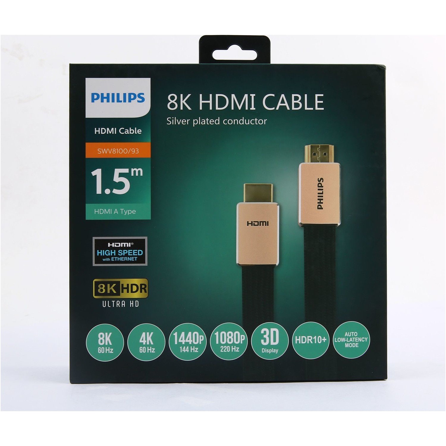 Philips SWV081000 8K HDMI Altın Uçlu 8K Ultra HD Kablo 1.5 Fiyatı