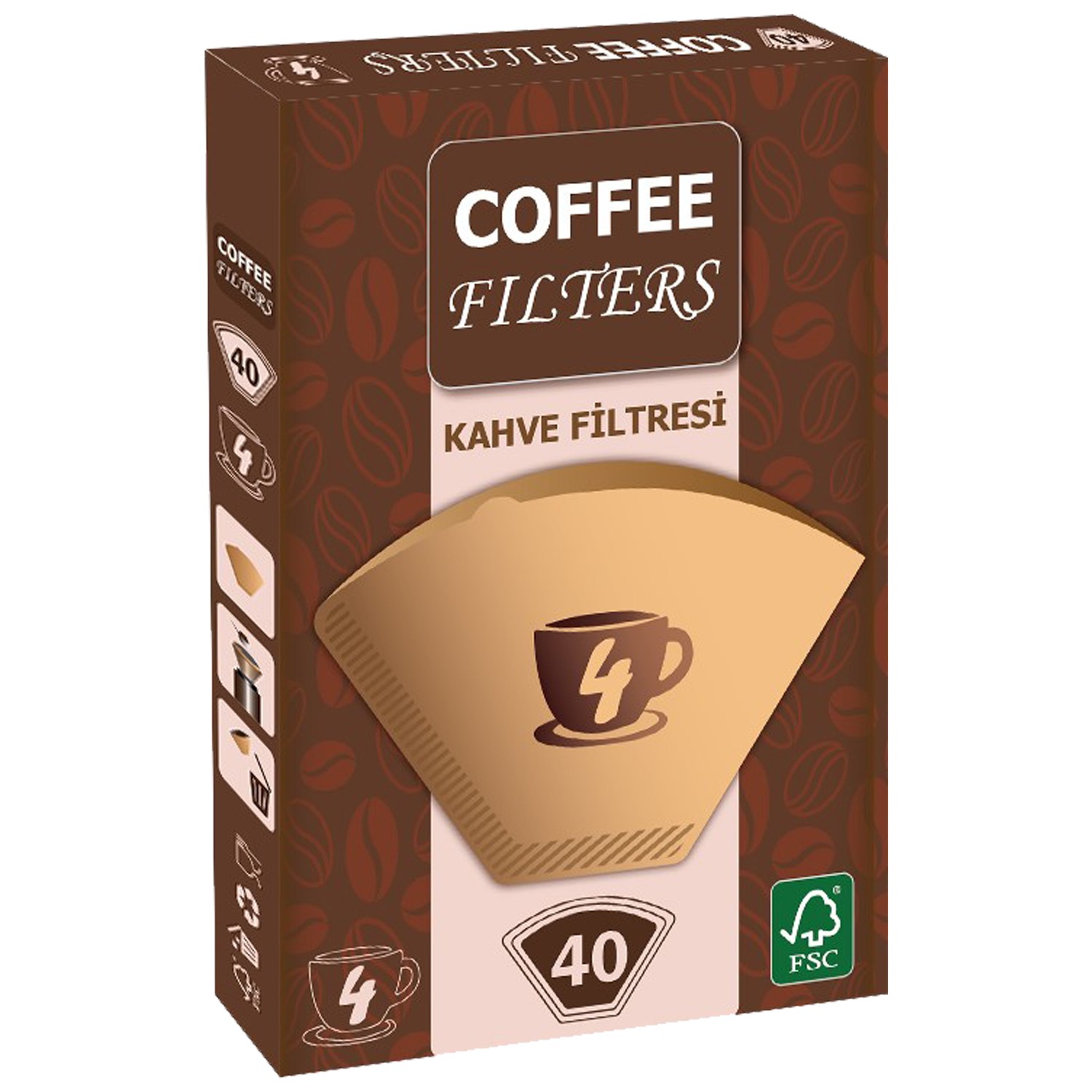 Coffee Kahve Filtresi 1x4 40lı Fiyatı - Taksit Seçenekleri