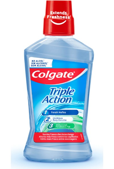 Colgate Ağız Bakım Suyu Üçlü Etki 500 ml Colgate Ağız Bakım Suyu Üçlü Etki 500 ml