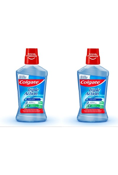 Colgate Ağız Bakım Suyu Üçlü Etki 500 ml x 2 Adet Colgate Ağız Bakım Suyu Üçlü Etki 500 ml x 2 Adet