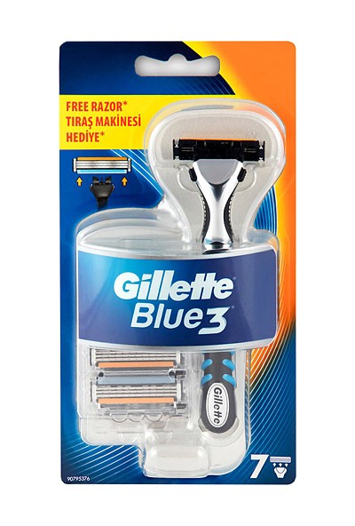 Gillette Blue-3 Makine 1 Up + 7 Li Yedek