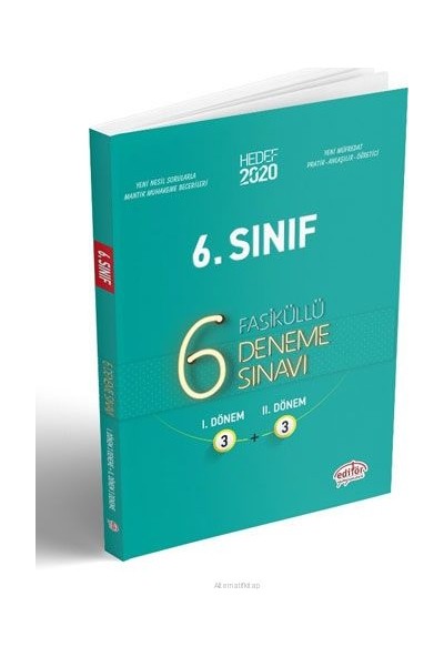 Editör Yayınları 6.Sınıf 6 Deneme Sınavı