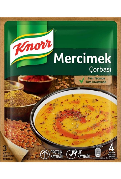 Knorr Hazır Çorba Mercimek 76 gr Knorr Hazır Çorba Mercimek 76 gr