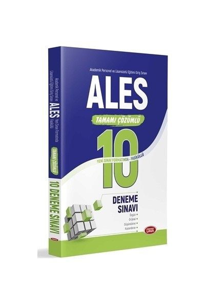 Data Yayınları ALES Çözümlü 10 Deneme Sınavı