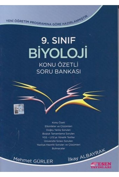 Esen Yayınları 9. Sınıf Biyoloji Konu Özetli Soru Bankası - Mehmet Gürler İlkay Albayrak Esen Yayınları 9. Sınıf Biyoloji Konu Özetli Soru Bankası - Mehmet Gürler İlkay Albayrak