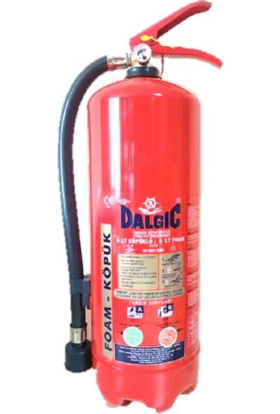 Dalgıç 6 KG Marka Köpüklü Yangın Söndürme Tüpü Dalgıç 6 KG Marka Köpüklü Yangın Söndürme Tüpü