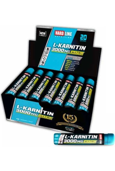 Hardline L Karnitine Matrix 3000 Mg 20 Ampül Thermo Carnitin Hardline L Karnitine Matrix 3000 Mg 20 Ampül Thermo Carnitin