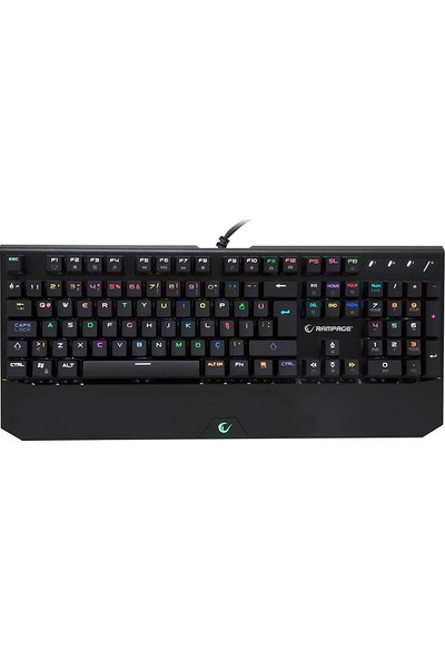 Rampage KB-R95 X-Titan Mekanik Rgb Mavi Switch Oyuncu Klavyesi Rampage KB-R95 X-Titan Mekanik Rgb Mavi Switch Oyuncu Klavyesi