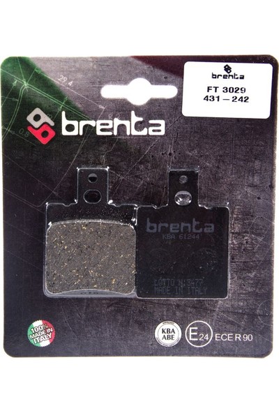 Ducati MONSTER 695 Disk Brenta Fren Arka Balata (2007-2012) Ducati MONSTER 695 Disk Brenta Fren Arka Balata (2007-2012)