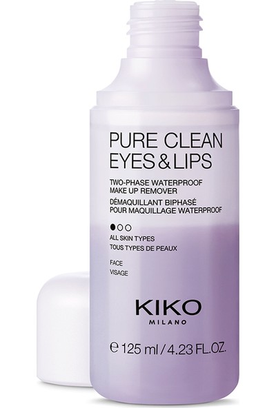Kiko Pure Clean Eyes&Lips Two-Phase Waterproof Makyaj Çıkarıcı Kiko Pure Clean Eyes&Lips Two-Phase Waterproof Makyaj Çıkarıcı