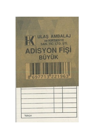 Adisyon Fişi
