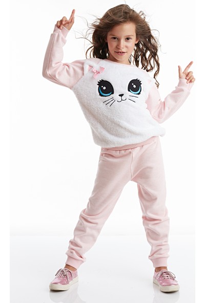 Denokids Baby Cat Kız Eşofman Takım