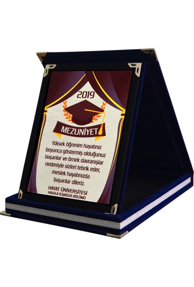 Kişiye Özel Plaket Dijital Baskılı Hediye Plaketleri Lacivert (9x12) Kişiye Özel Plaket Dijital Baskılı Hediye Plaketleri Lacivert (9x12)