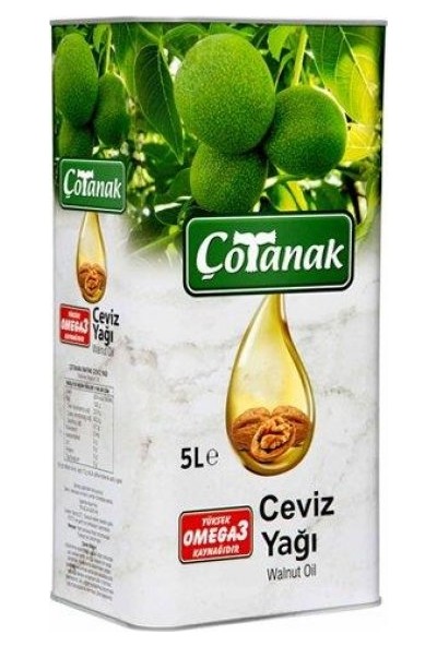 Çotanak Ceviz Yağı 5 Lt Teneke Çotanak Ceviz Yağı 5 Lt Teneke