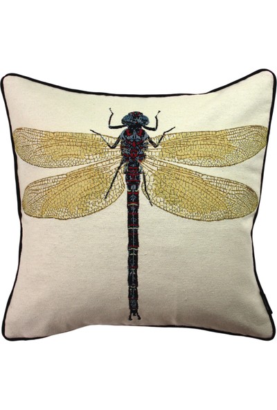 Bug's Life Yusufçuk Yastık Kılıfı Dekoratif Kırlent Biyeli 43X43CM Bug's Life Yusufçuk Yastık Kılıfı Dekoratif Kırlent Biyeli 43X43CM