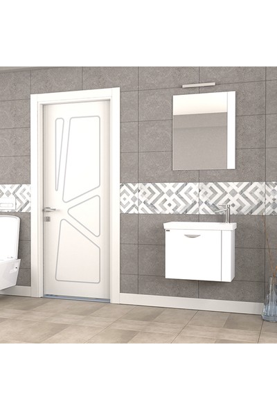 Biani Fix Maxila 60 cm Parlak Beyaz Banyo Dolabı Biani Fix Maxila 60 cm Parlak Beyaz Banyo Dolabı