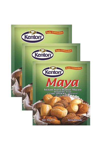 Kenton Instand Kuru Hamur Mayası 10 gr 24'lü Paket