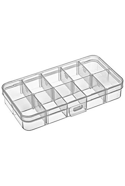 Hipaş Plastik - 10 Bölmeli Kapaklı Organizer Kutu - 607 (2 adet ) Hipaş Plastik - 10 Bölmeli Kapaklı Organizer Kutu - 607 (2 adet )
