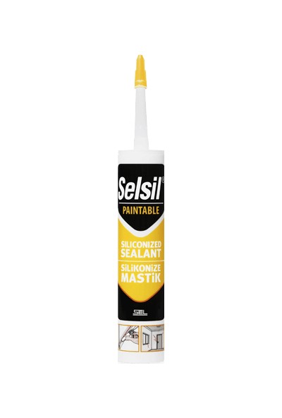 Selsil Silikonize Akrilik Mastik Beyaz 500 gr Selsil Silikonize Akrilik Mastik Beyaz 500 gr