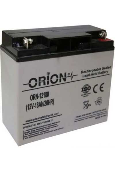 Orion 12V 18AH Kuru Bakımsız Akü Orion 12V 18AH Kuru Bakımsız Akü