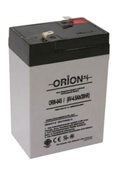 Orion 6V 4.5 Ah Kuru Bakımsız Akü
