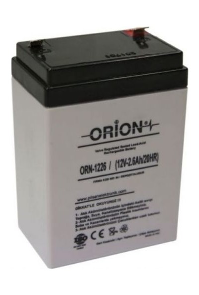 Orion 12V 2.6AH Akü / Elektrikli Süpürge Aküsü