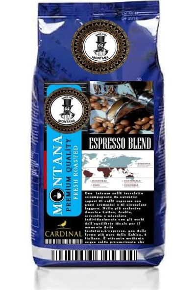Montana Premium Espresso Blend (Orta Kavrum) Çekirdek Kahve 1 kg Montana Premium Espresso Blend (Orta Kavrum) Çekirdek Kahve 1 kg