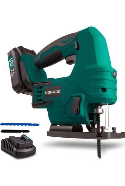 Vonroc Vpower 20V Akülü Dekupaj Testere - 2.0Ah Pil Vonroc Vpower 20V Akülü Dekupaj Testere - 2.0Ah Pil