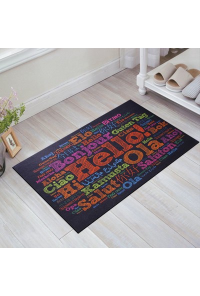 Myfloor Farklı Dillerde Merhaba Yazılı Kauçuk Kapı Önü Paspası Myfloor Farklı Dillerde Merhaba Yazılı Kauçuk Kapı Önü Paspası