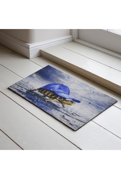 Myfloor Kaplumbağa Baskılı Kauçuk Kapı Önü Paspası Myfloor Kaplumbağa Baskılı Kauçuk Kapı Önü Paspası