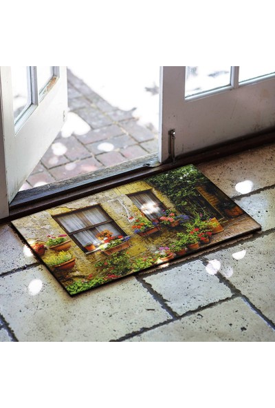 Myfloor Eski Ev Baskılı Kauçuk Kapı Önü Paspası Myfloor Eski Ev Baskılı Kauçuk Kapı Önü Paspası