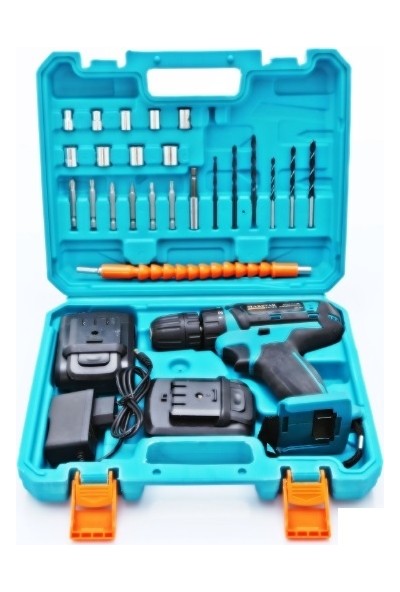 Maxstar 18V Lı-On Çift Akülü Şarjlı Matkap Vidalama + 23 Parça Set Maxstar 18V Lı-On Çift Akülü Şarjlı Matkap Vidalama + 23 Parça Set