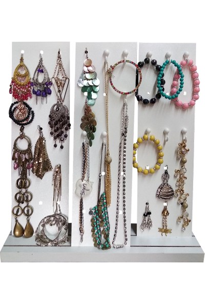 First Mobilya Menekşe Masaüstü Takı Organizatörü Beyaz