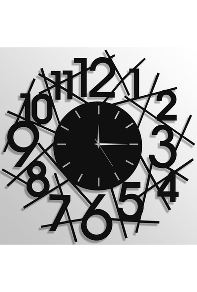 Trendbox Ahşap Duvar Saati Çizgiler