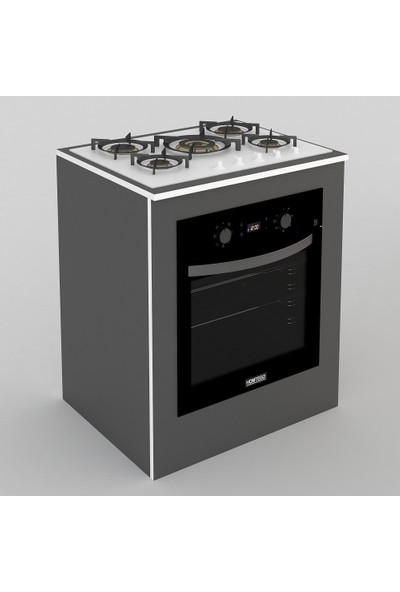 Kenzlife ankastre modülü kabini brom gri fırın 5 gözlü ocak dolabı Kenzlife ankastre modülü kabini brom gri fırın 5 gözlü ocak dolabı