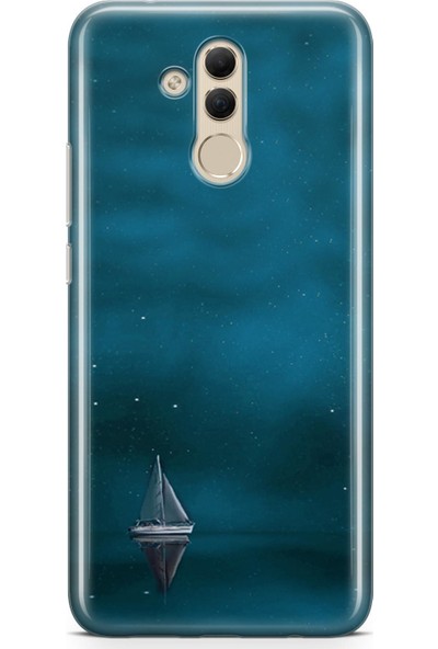 Lopard Huawei Mate 20 Lite Kılıf Silikon Arka Kapak Koruyucu Mavi Gemi Desenli Lopard Huawei Mate 20 Lite Kılıf Silikon Arka Kapak Koruyucu Mavi Gemi Desenli