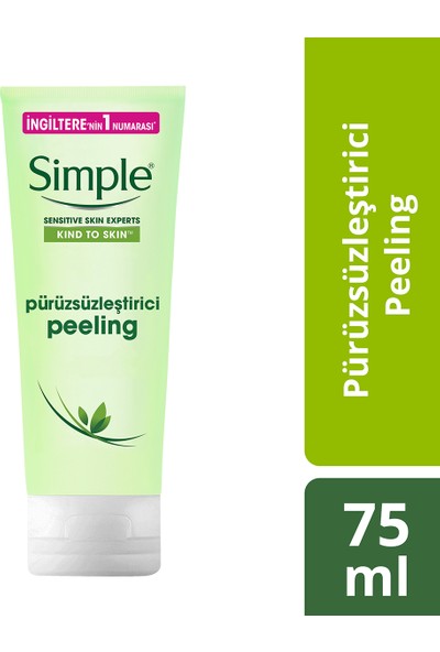 Simple Kind To Skin Hassas Ciltlere UygunPürüzsüzleştirici Pirinçli Peeling 75 Ml