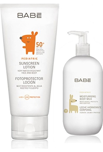 Babe Pediatrik Güneş Koruyucu Spf50 Losyon Krem 100ml | Pediatric Moisturising Body Milk 100ml Hediye Babe Pediatrik Güneş Koruyucu Spf50 Losyon Krem 100ml | Pediatric Moisturising Body Milk 100ml Hediye