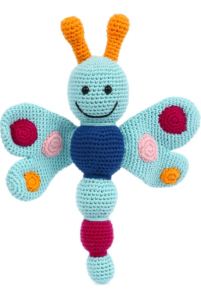 Göznuru Amigurumi Organik Oyuncak Uyku Arkadaşı Kelebek