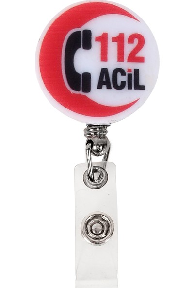 Nur Ortopedi 112 Acil Temalı Yoyo Yaka Kartlığı