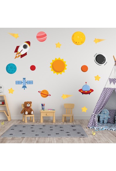 Tilki Dünyası Gezegenler Uzay Aracı Uydu Göktaşı ve Yıldızlar