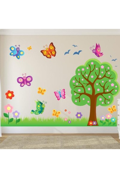 Tilki Dünyası Kelebekler ve Doğa Konsept Bebek ve Çocuk Odası Duvar Sticker Tilki Dünyası Kelebekler ve Doğa Konsept Bebek ve Çocuk Odası Duvar Sticker