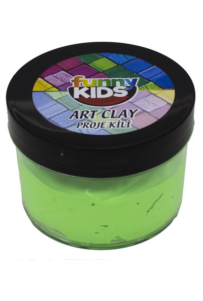 Funny Kids Art Clay Proje Kili 40 cc - Neon geen Funny Kids Art Clay Proje Kili 40 cc - Neon geen