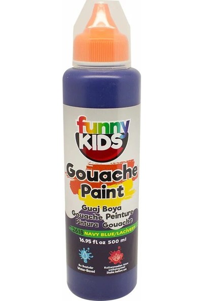 Funny Kids Guaj Boya 500 ml - 2618 Lacivert Funny Kids Guaj Boya 500 ml - 2618 Lacivert