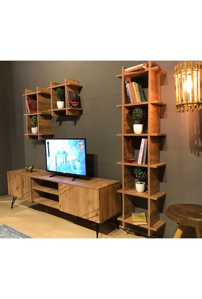 Te Home Ceviz Kare Yat Tv Ünitesi 3050 Te Home Ceviz Kare Yat Tv Ünitesi 3050