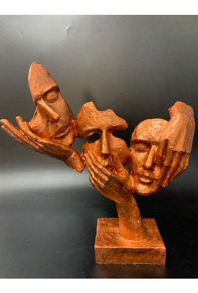 By Arı Ev Dekorasyon Görmedim Duymadım Bilmiyorum Üçlü Mask Heykel Biblo By Arı Ev Dekorasyon Görmedim Duymadım Bilmiyorum Üçlü Mask Heykel Biblo