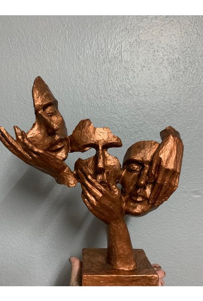 By Arı Ev Dekorasyon Görmedim Duymadım Bilmiyorum Üçlü Mask Heykel Biblo By Arı Ev Dekorasyon Görmedim Duymadım Bilmiyorum Üçlü Mask Heykel Biblo